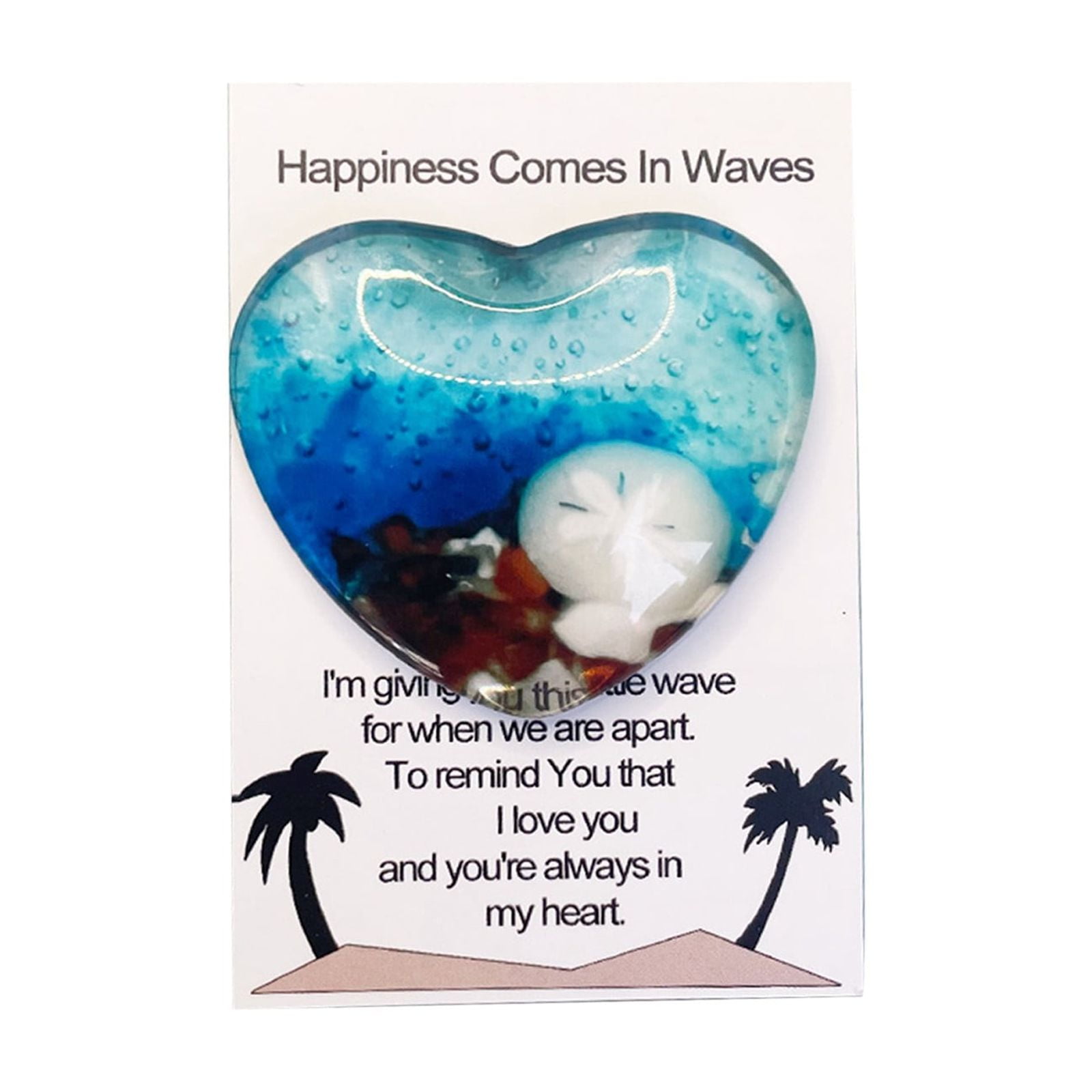 Elysia Glass Beach Pocket Heart Glass Beach Pocket Heart Shaped Bag Hug ...