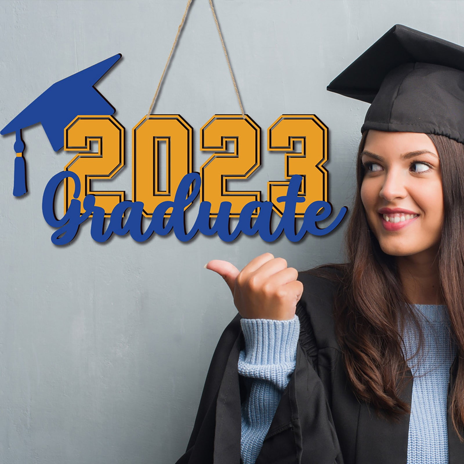 Elysia Green Graduation Party Decorations Class Of Wooden Signs Photo ...