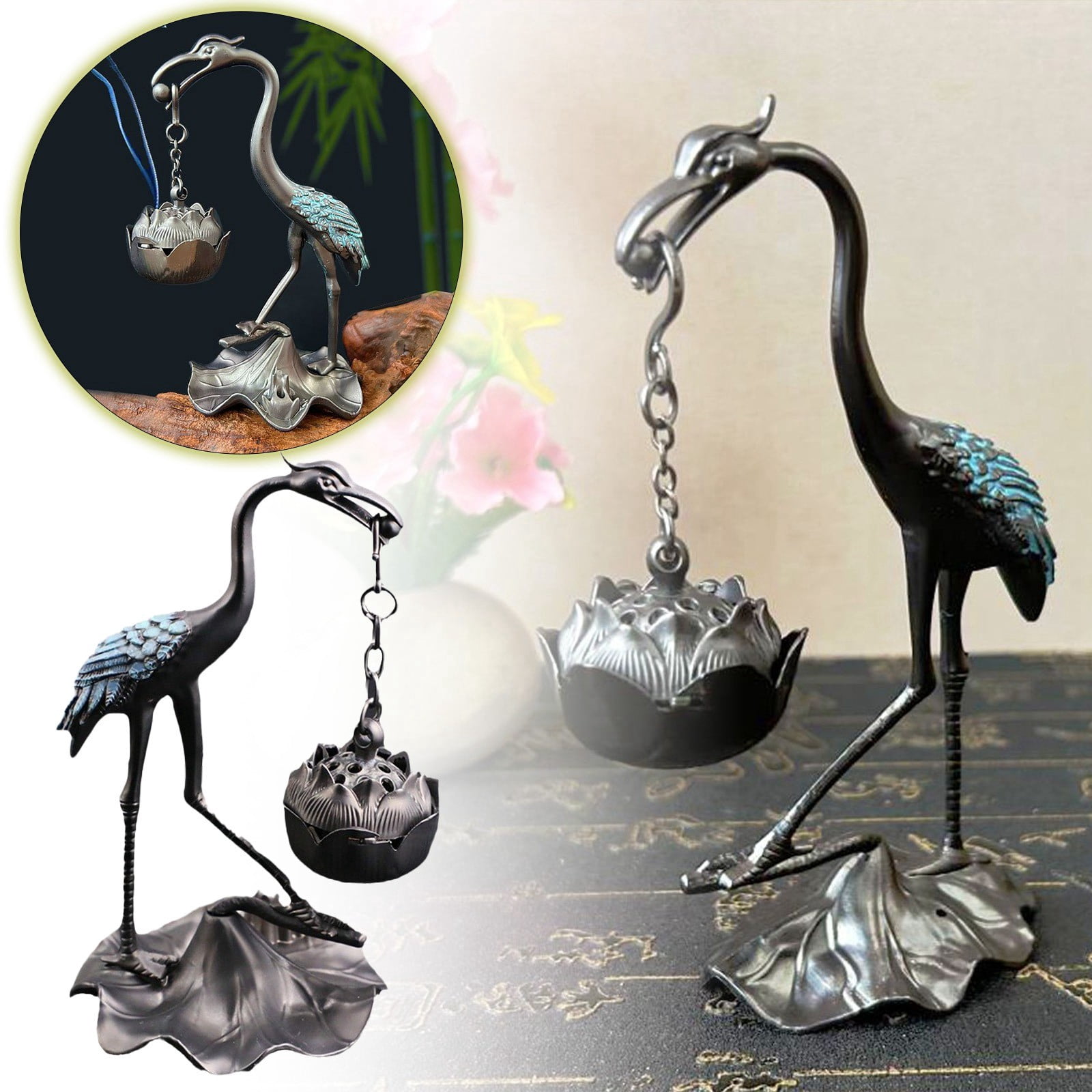 Elysia Incense Burner Old Hanging Hanging Furnace Ornaments Zen ...