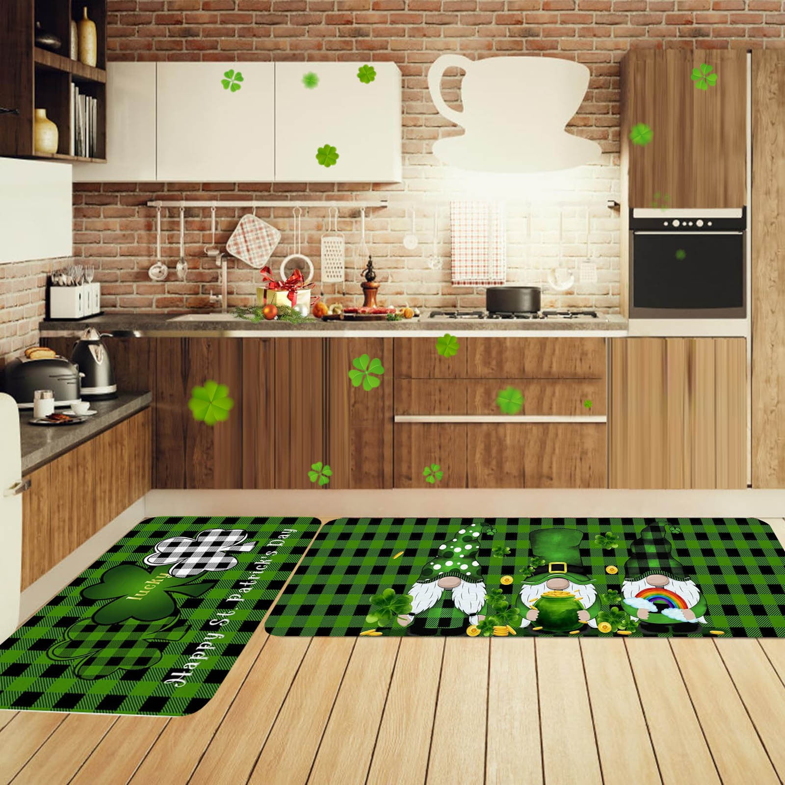 Elysia Irish Festival Kitchen Rugs And Mats Set Of 2 Kitchen Mats Irish ...