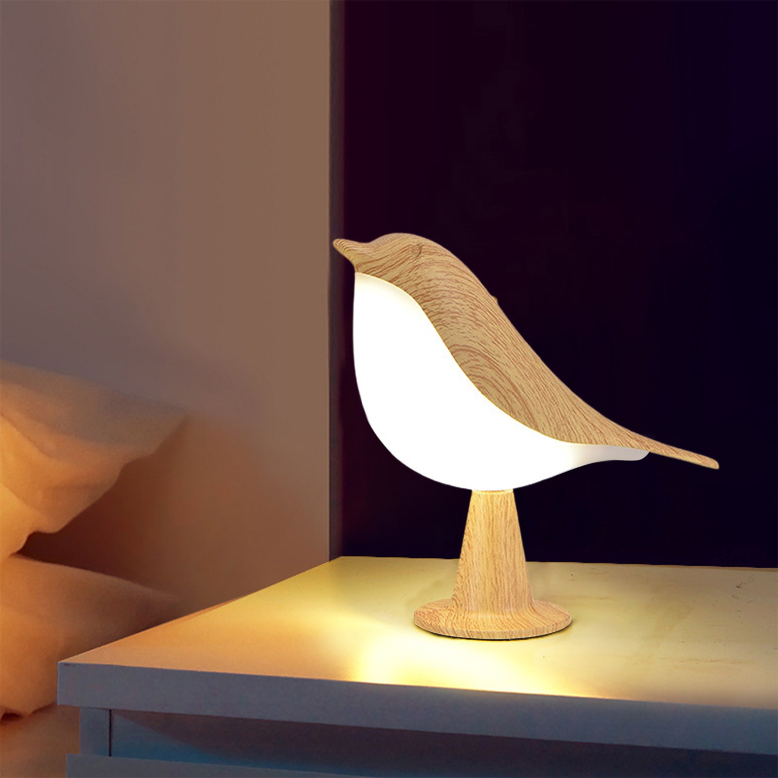 Elysia LED Desk Lamp Rechargeable Birdie Aroma Lamp 3 Speed Brightness ...