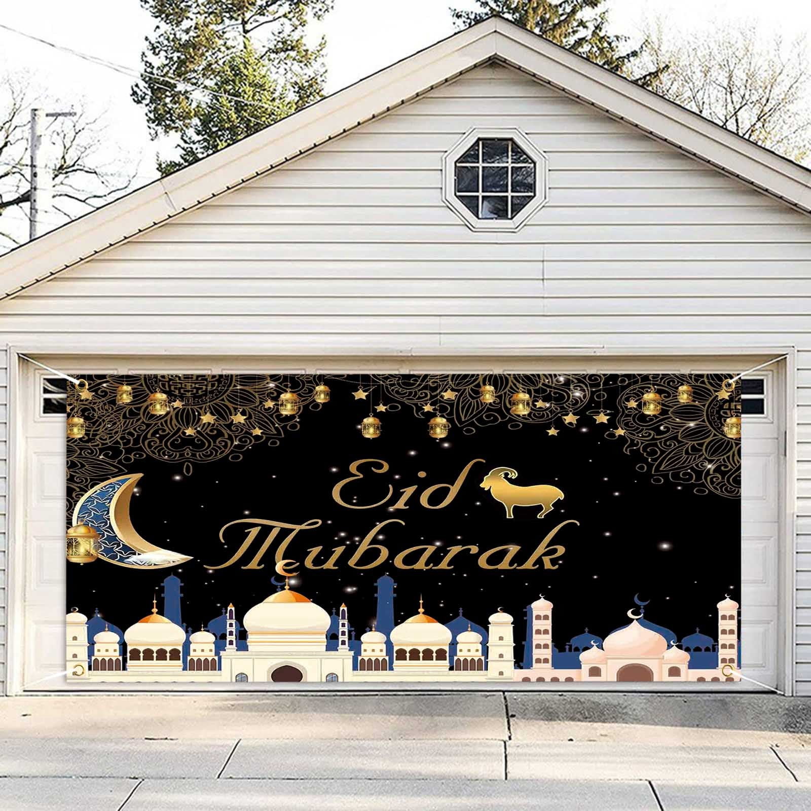 Elysia Large Ramadan Porch Sign Garage Door Decoration With 7X16 FT ...