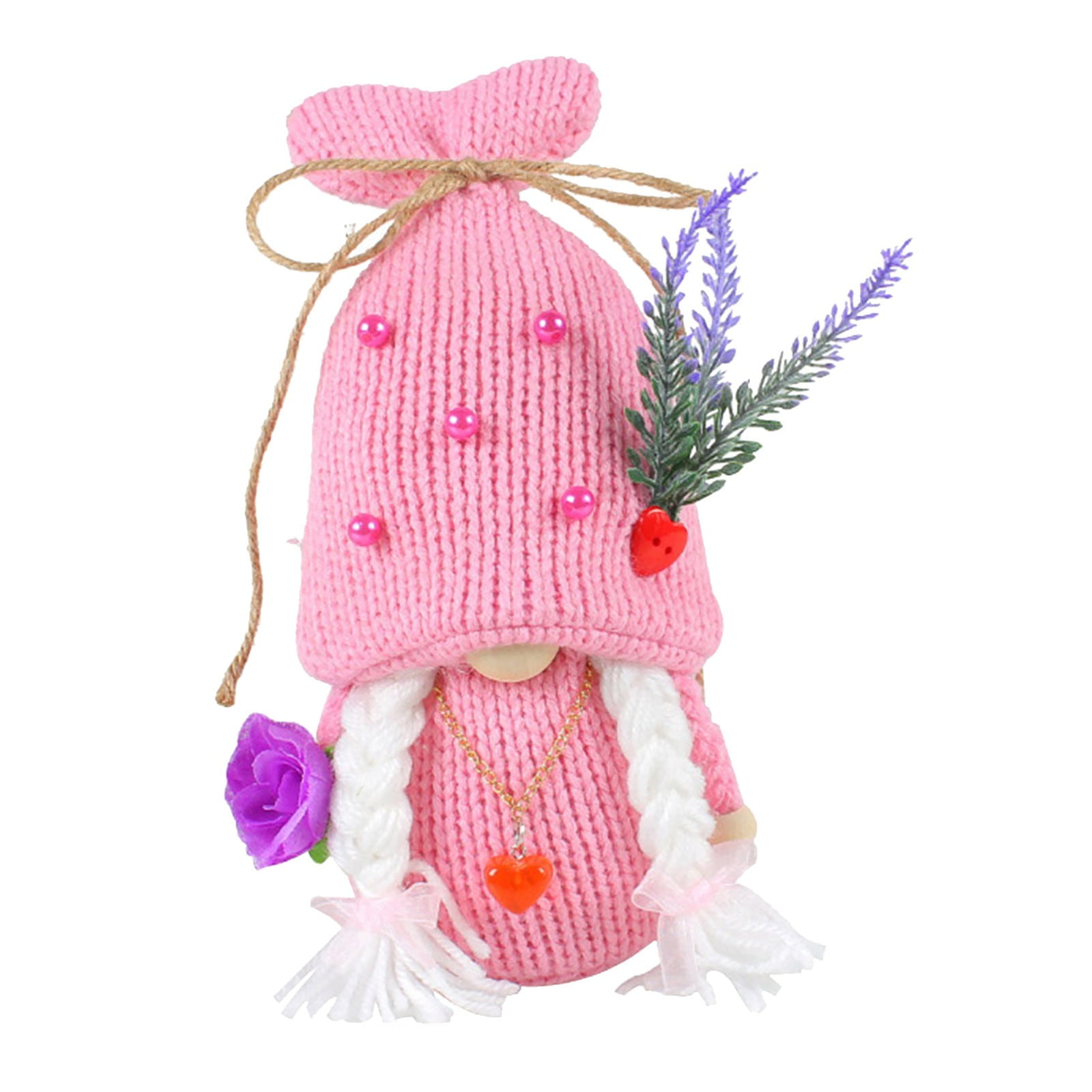 Elysia Mother's Day Knitted Hat Doll Desktop Decoration Faceless Old ...