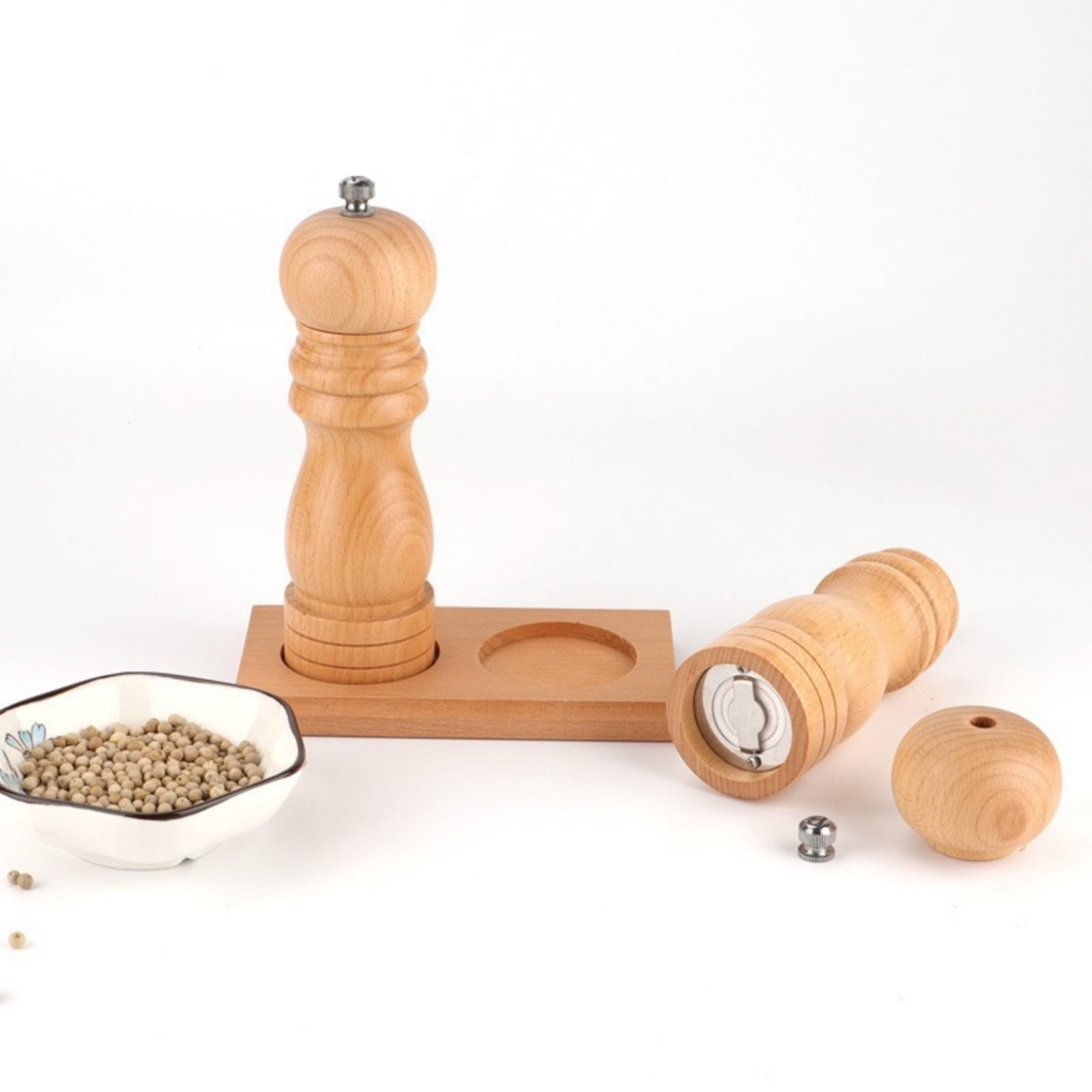 Elysia Natural Wood Manual Pepper Grinder Sizes For Pepper & Spices ...