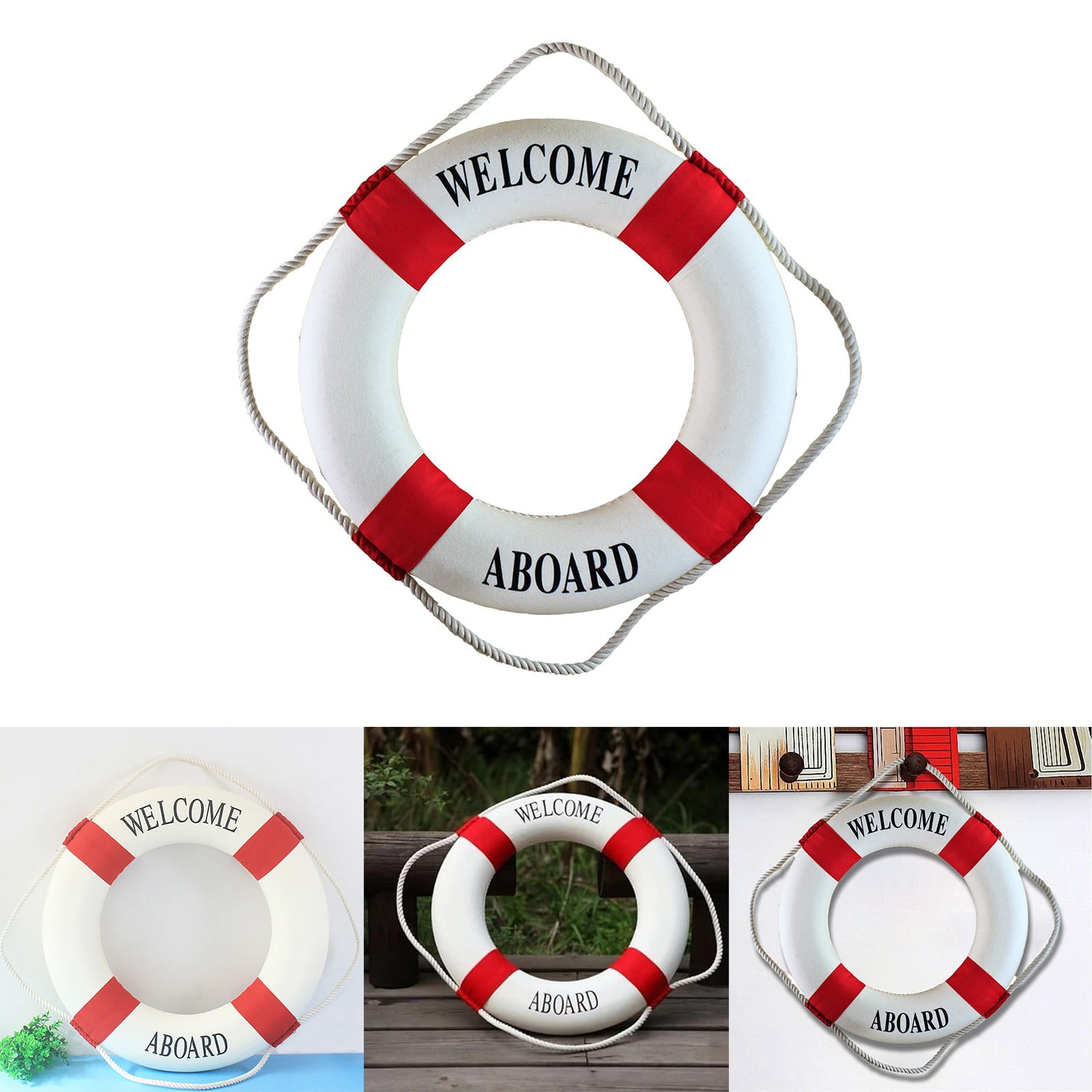 Elysia Nautical Theme Decoration Lifebuoy Home Outdoor Wall Decoration ...