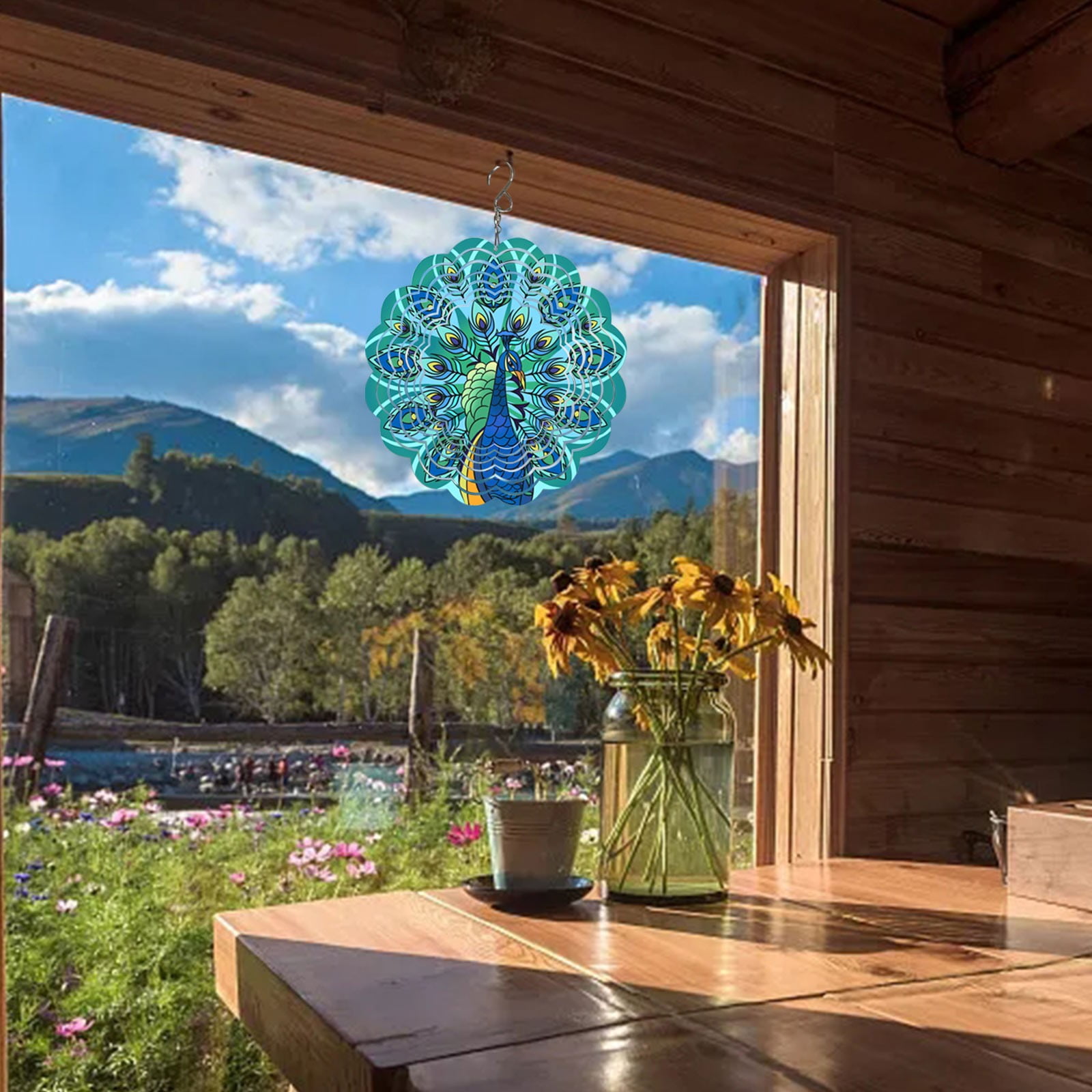 Elysia New Animal Wind Rotating Pendant Outdoor Garden Garden Animal ...