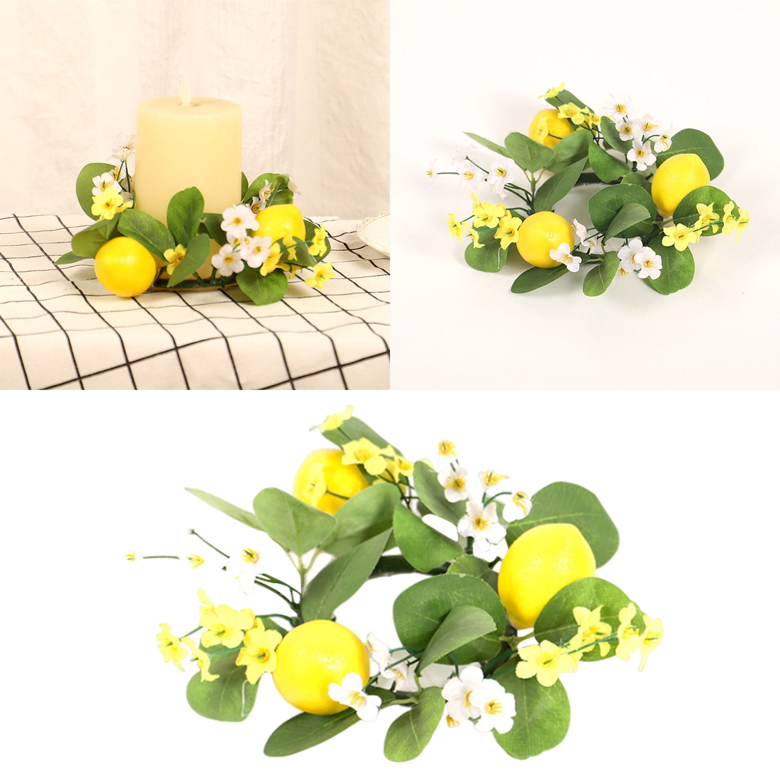 Elysia New Green Leaf Table Set Candlestick Home Decoration Table ...