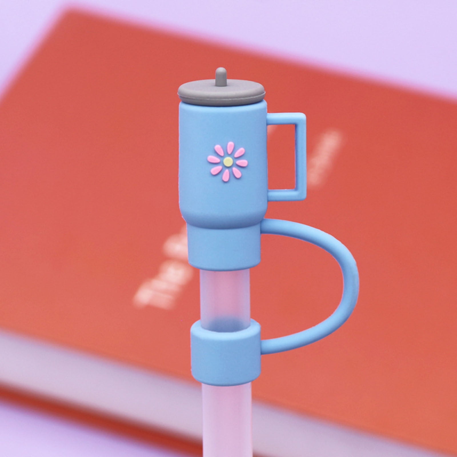 Elysia New Silicone Straw Cap 8 10mm Cute Flower Doll Cap Can Be ...