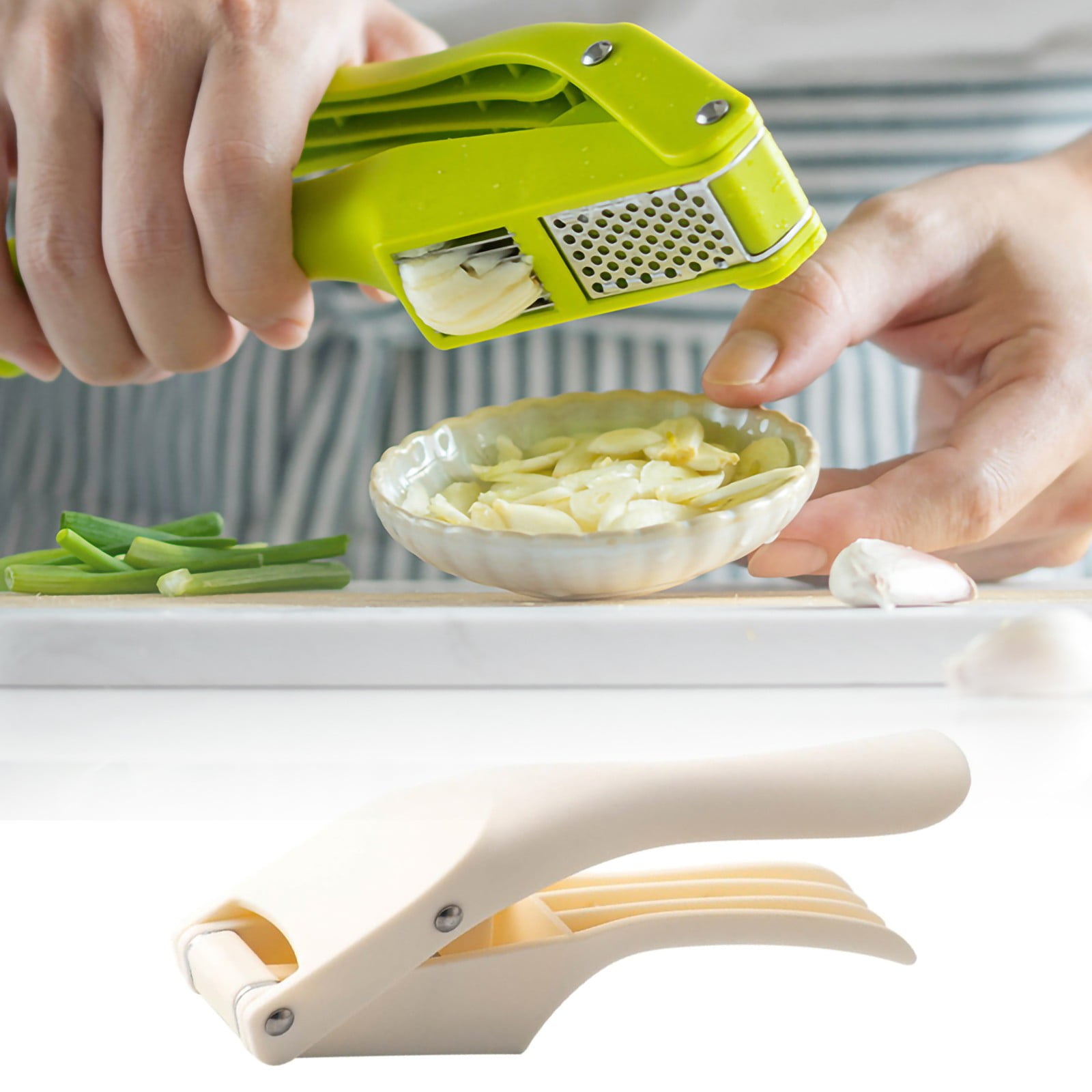 Elysia Plastic Garlic Multifunctional Squeezer Garlic Mincer Garlic ...