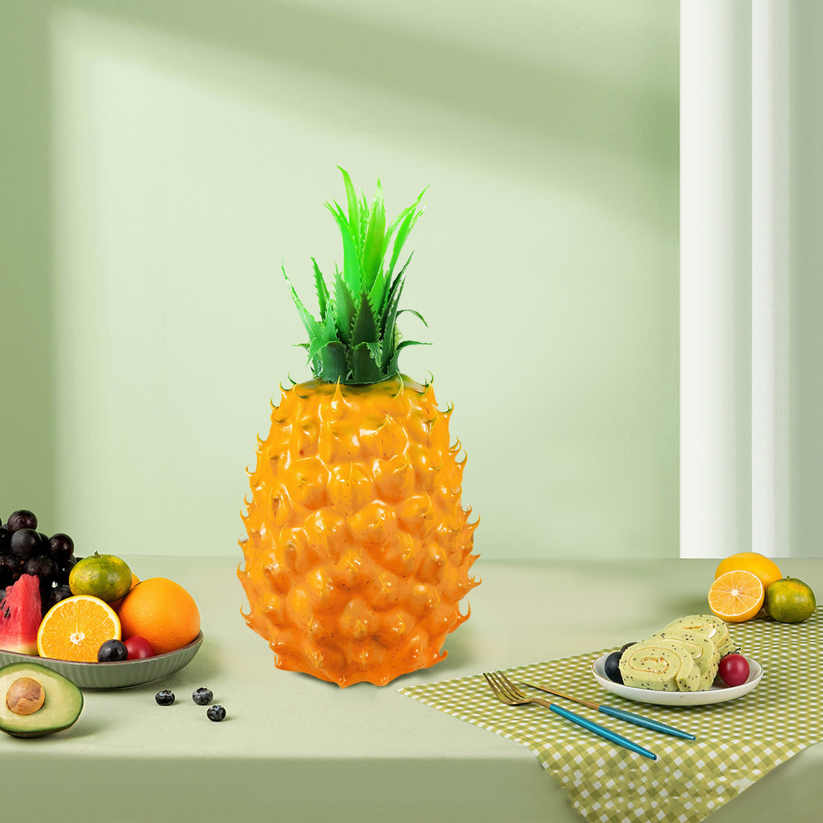 Elysia Pineapple Vegetables Fruits Model Real Weight Food Decorate ...