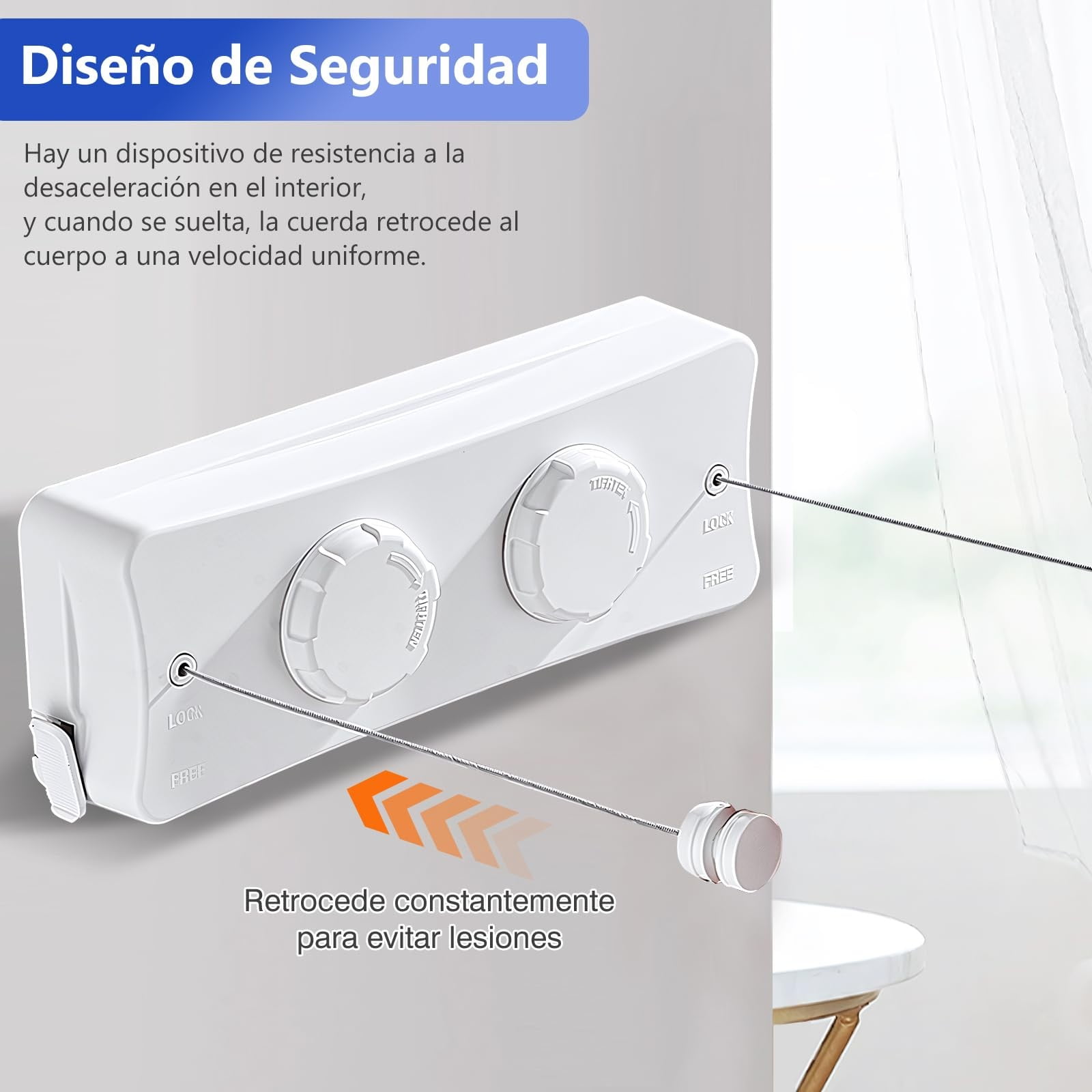 Elysia Retractable Wall Clothesline Interiors And Exteriors Retractable ...