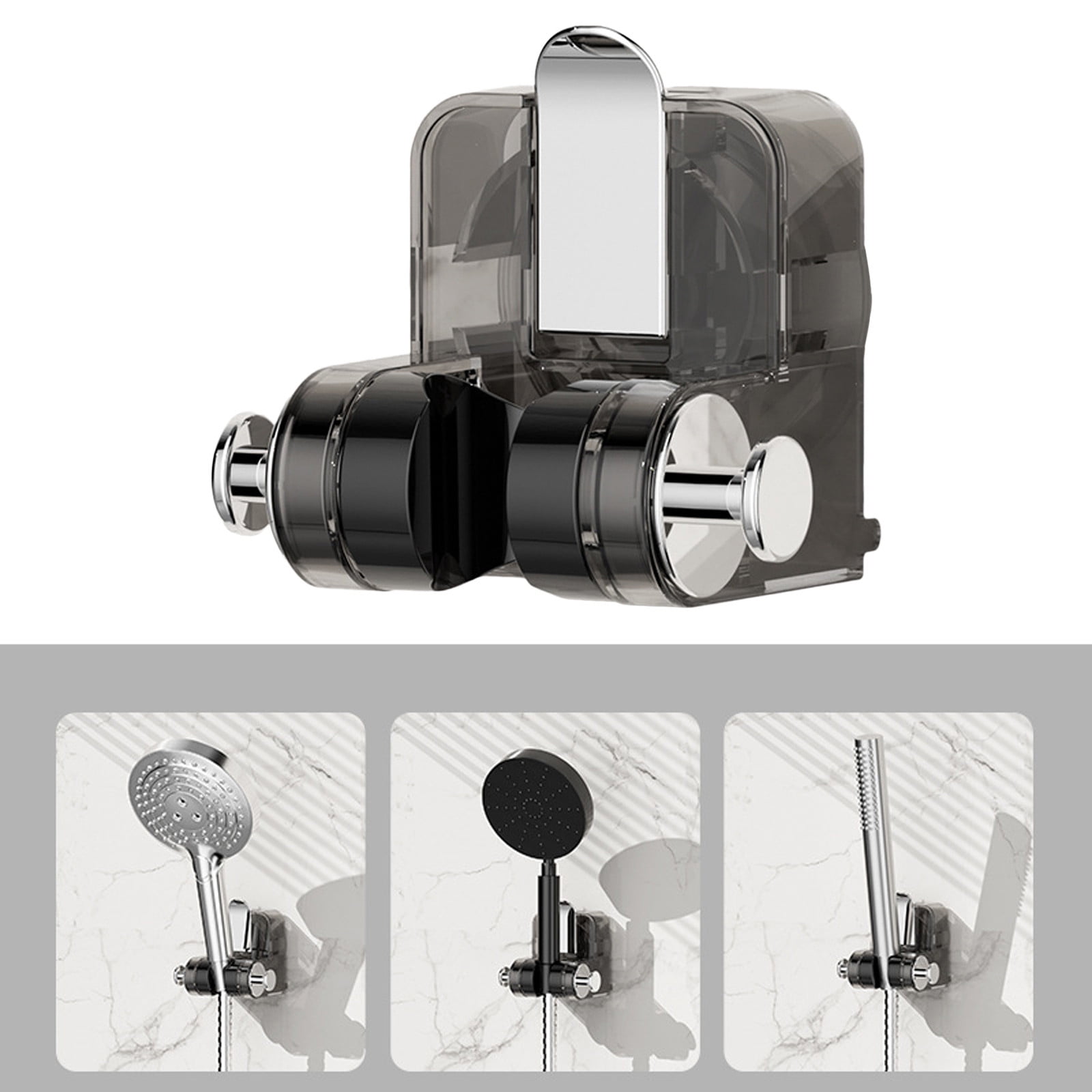 Elysia Shower Head Holder Wall Mount Integrated Suction Cup Shower Rack ...