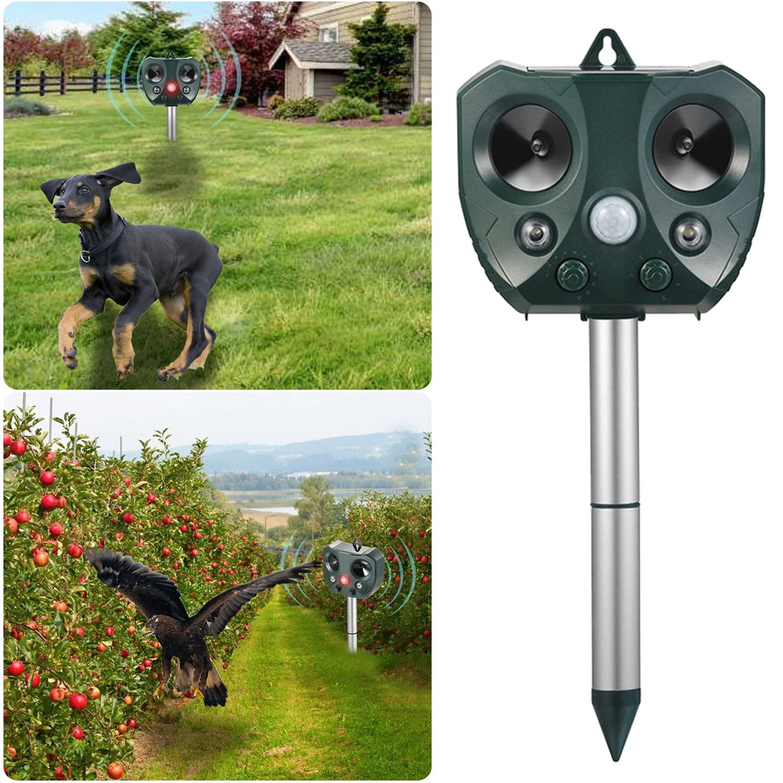 Elysia Solar Bird Dog Infrared Light Flash Animal Bird Sound And Light ...