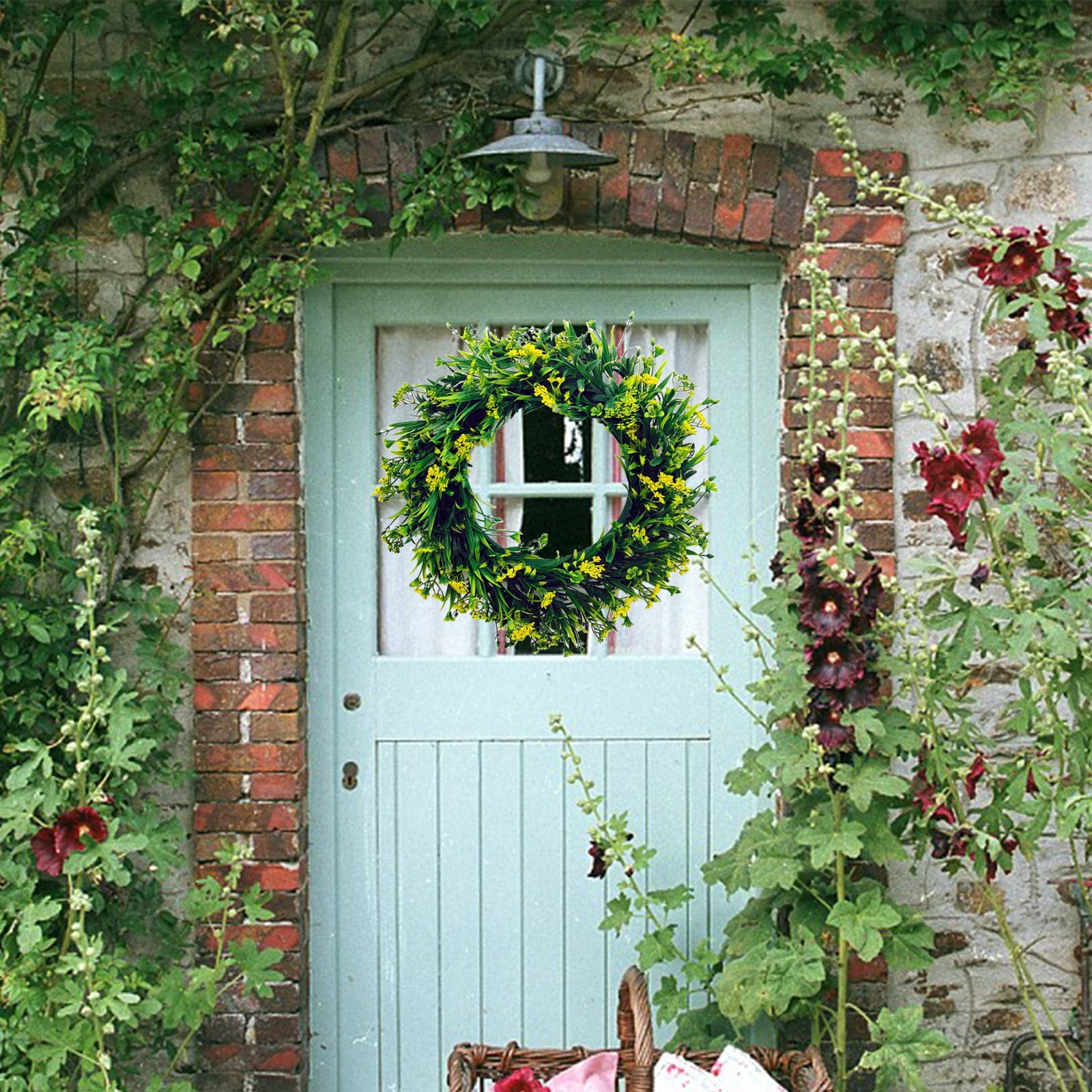 Elysia Spring Door Decoration Wreath Full Of Wreath Simulation Wreath ...