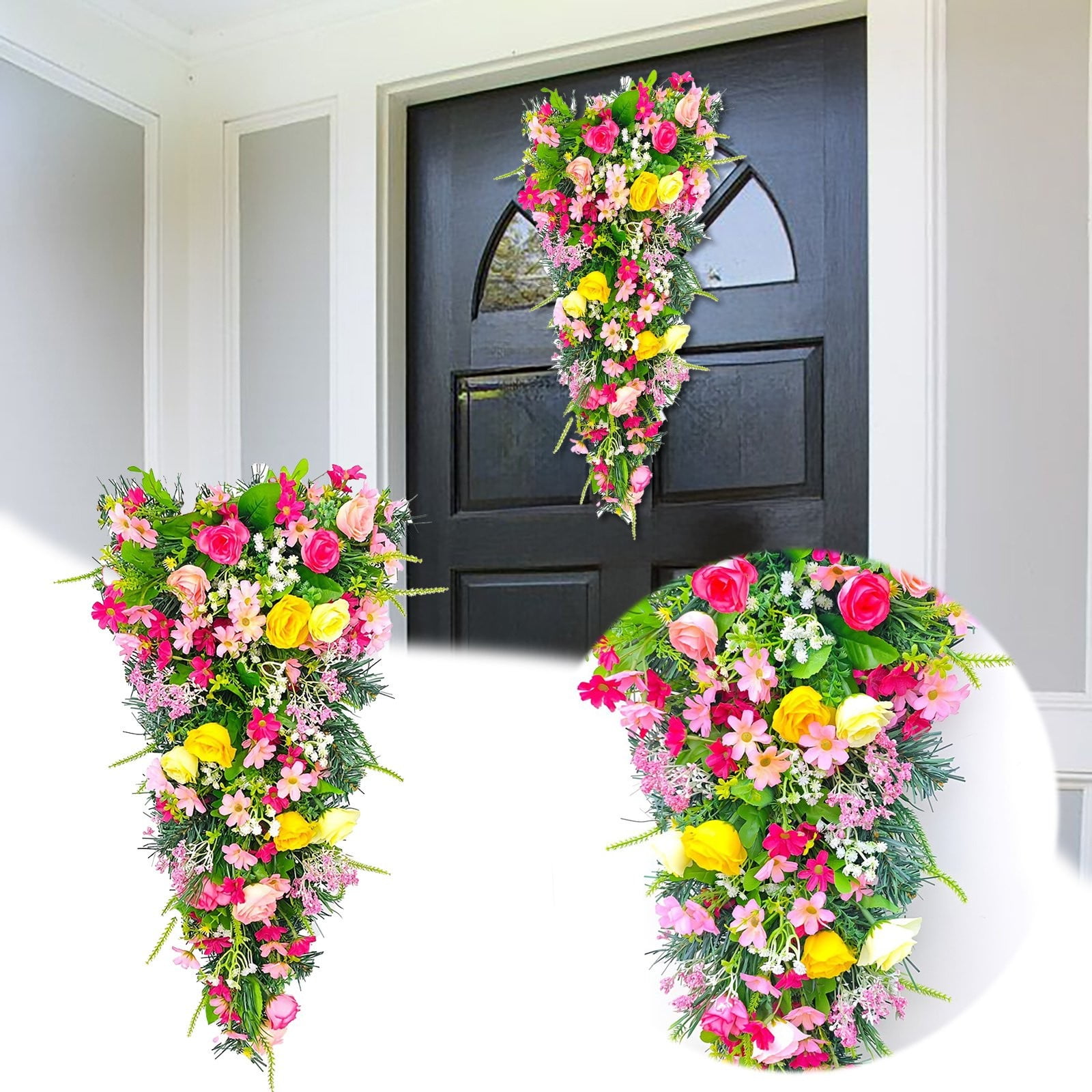 Elysia Spring Purple Wreath Hyacinth Hydrangea Colorful Spring Summer ...