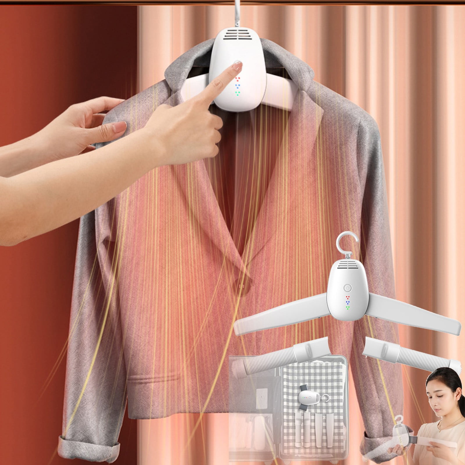 Elysia Travel Portable Foldable Clothes Drying Hanger Dryer Rack ...