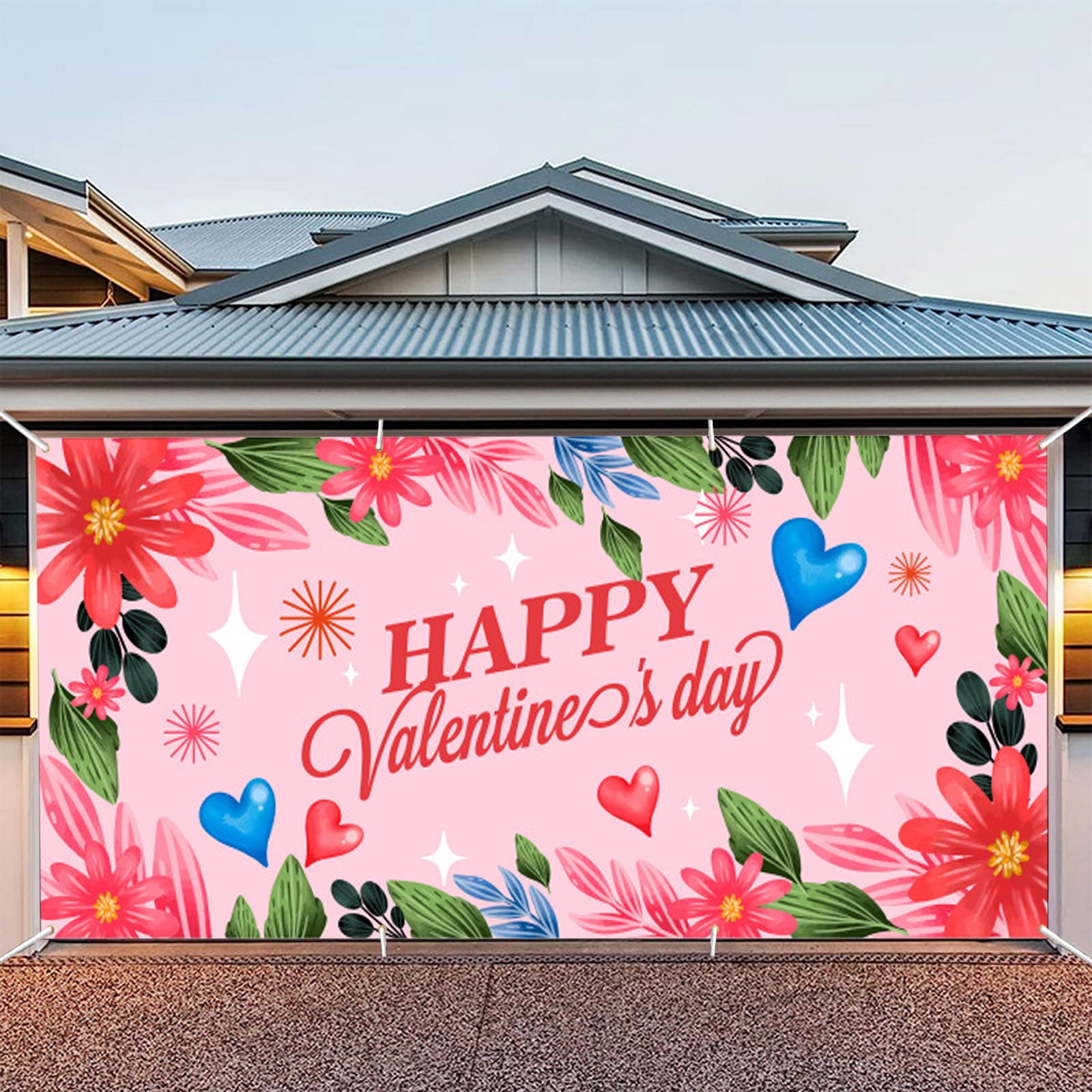 Elysia Valentine's Day Garage Door Banner Valentine's Day Wall Banner ...