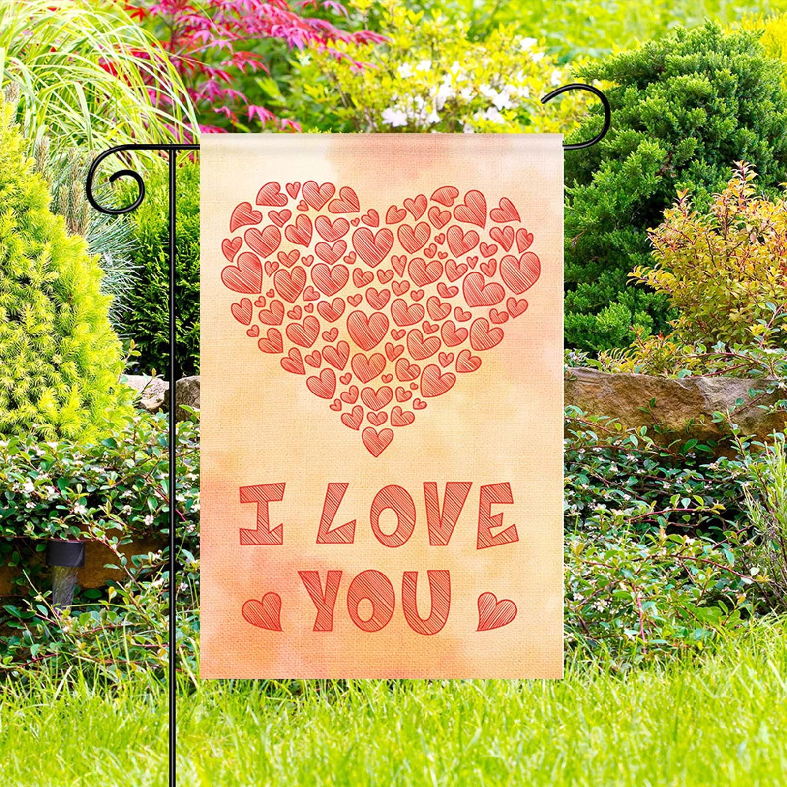 Elysia Valentine's Day Garden Flag Happy Valentine's Day Creative Love ...