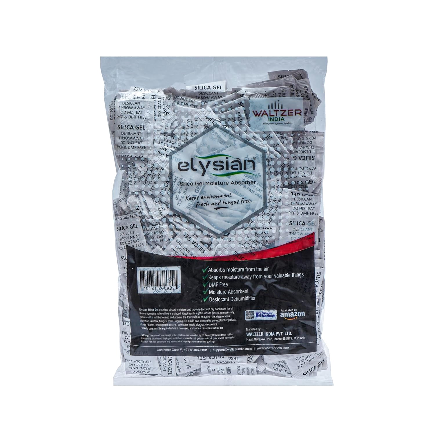 Elysian Silica Gel Pouch 1 gram Pouch WhiteDesiccantMoisture Absorbent ...