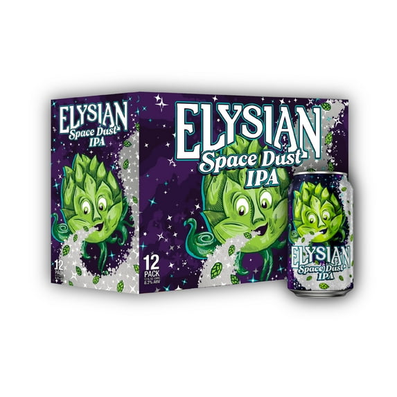Elysian Space Dust IPA Craft Beer, 12 pack Beer, 12 fl oz Aluminum Cans, 8.2 % ABV - Walmart.com