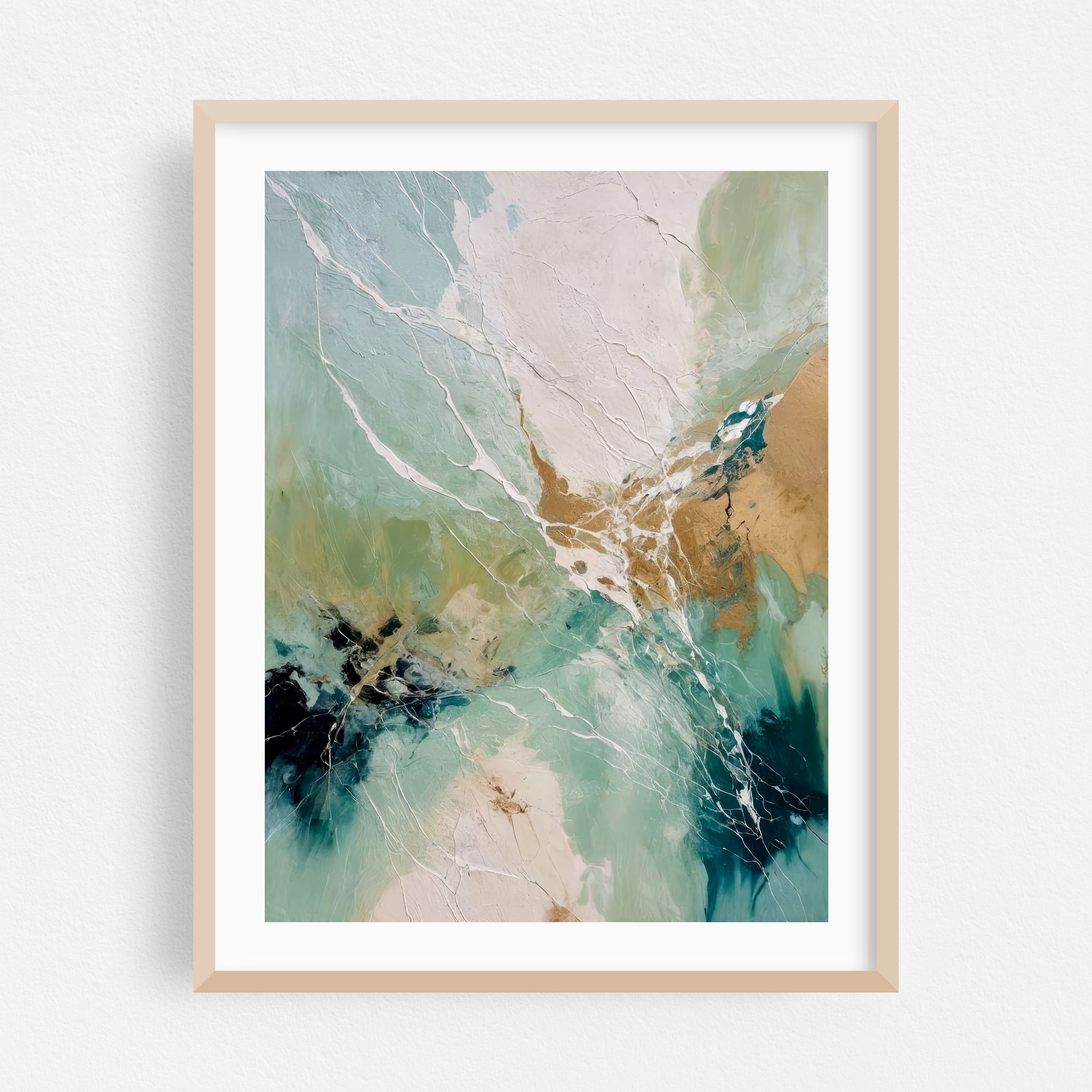Elysian Waters - Digital Art Abstract Modern Art Nature Pastel Marine ...