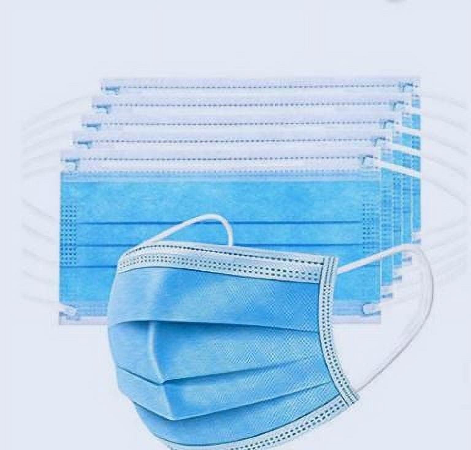 Em Yeraz 100 PCS Disposable Face Masks, Blue Disposable Masks, 3 Ply ...