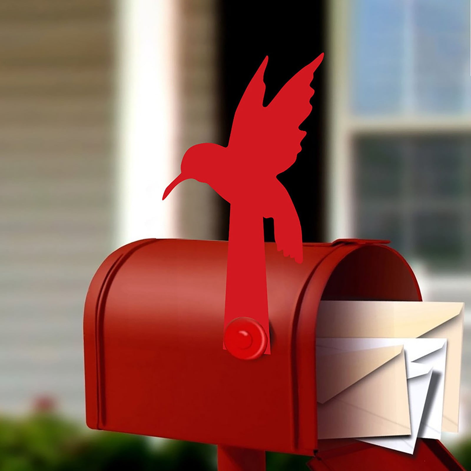 Email Label *1 Red Homing Decoration Emblems Bird Mailbox Flag Mailbox ...