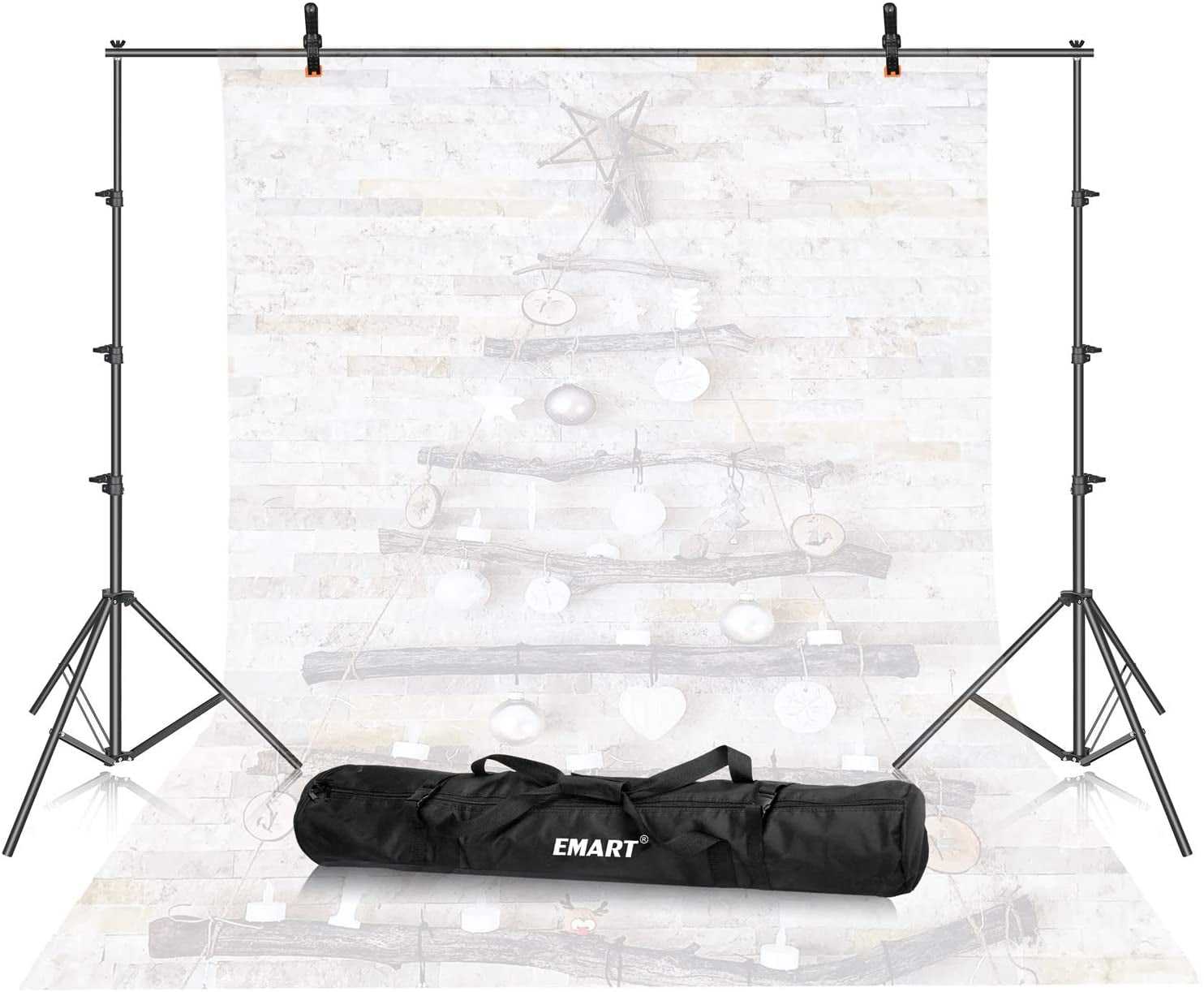 Emart 10 x 12ft (H X W) Photo Backdrop Stand Kit, Adjustable ...