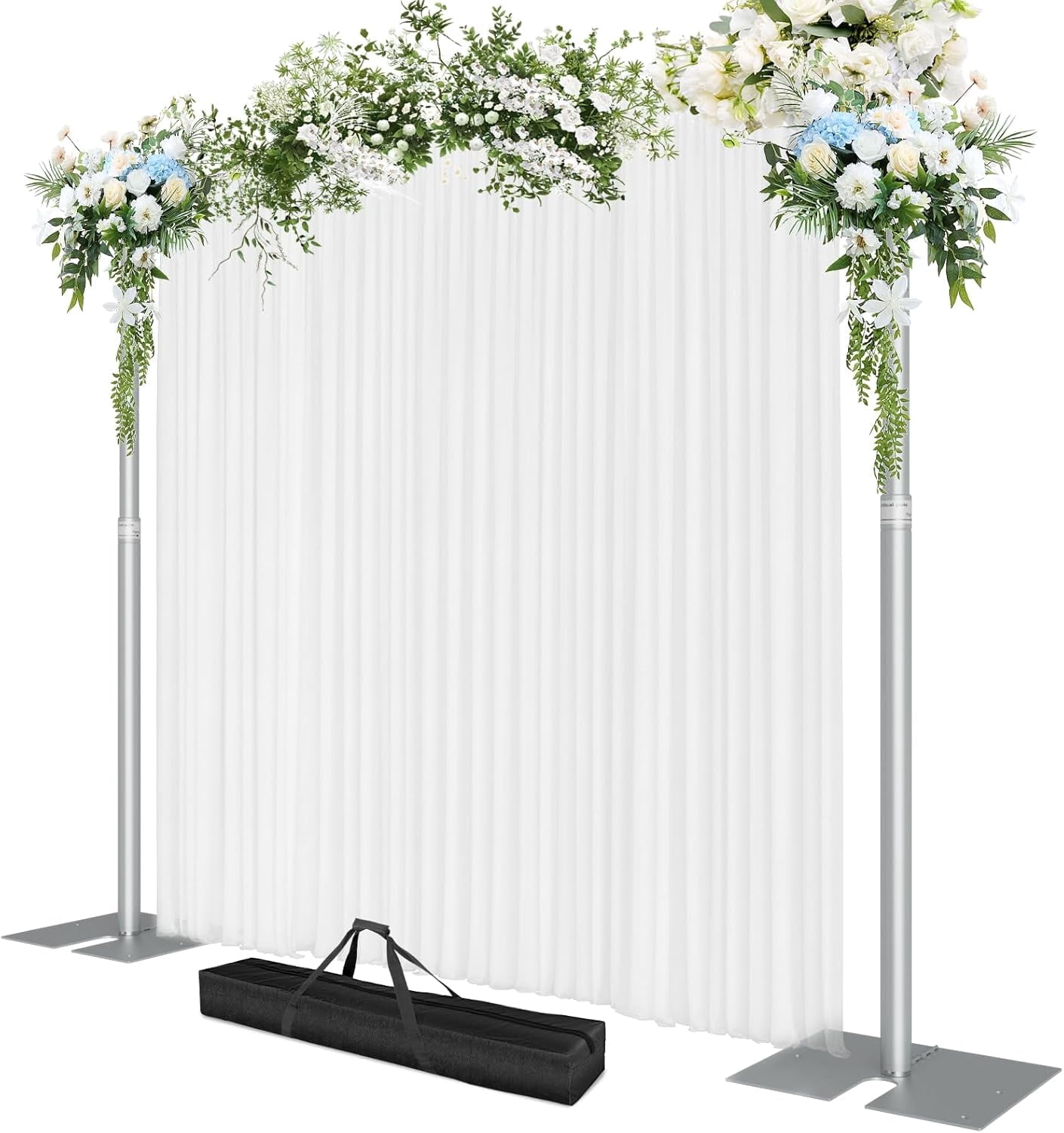 Emart Heavy Duty Backdrop Stand,8.5x10ft Adjustable Metal Background ...