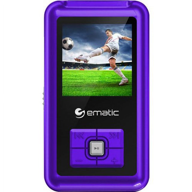 Ematic 1.5-Inch 8GB MP3 Video Player in Purple with FM Tuner - Walmart.com