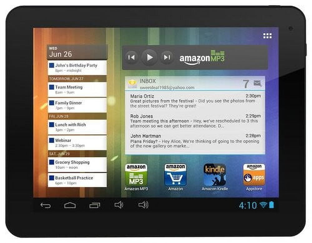 Ematic EGS108 8" Genesis Prime Multi-Touch Tablet, 4GB, Android 4.1 ...