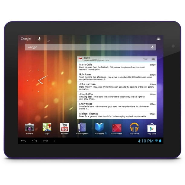 Ematic EGS108 8" Genesis Prime Multi-Touch Tablet, 4GB, Android 4.1 ...