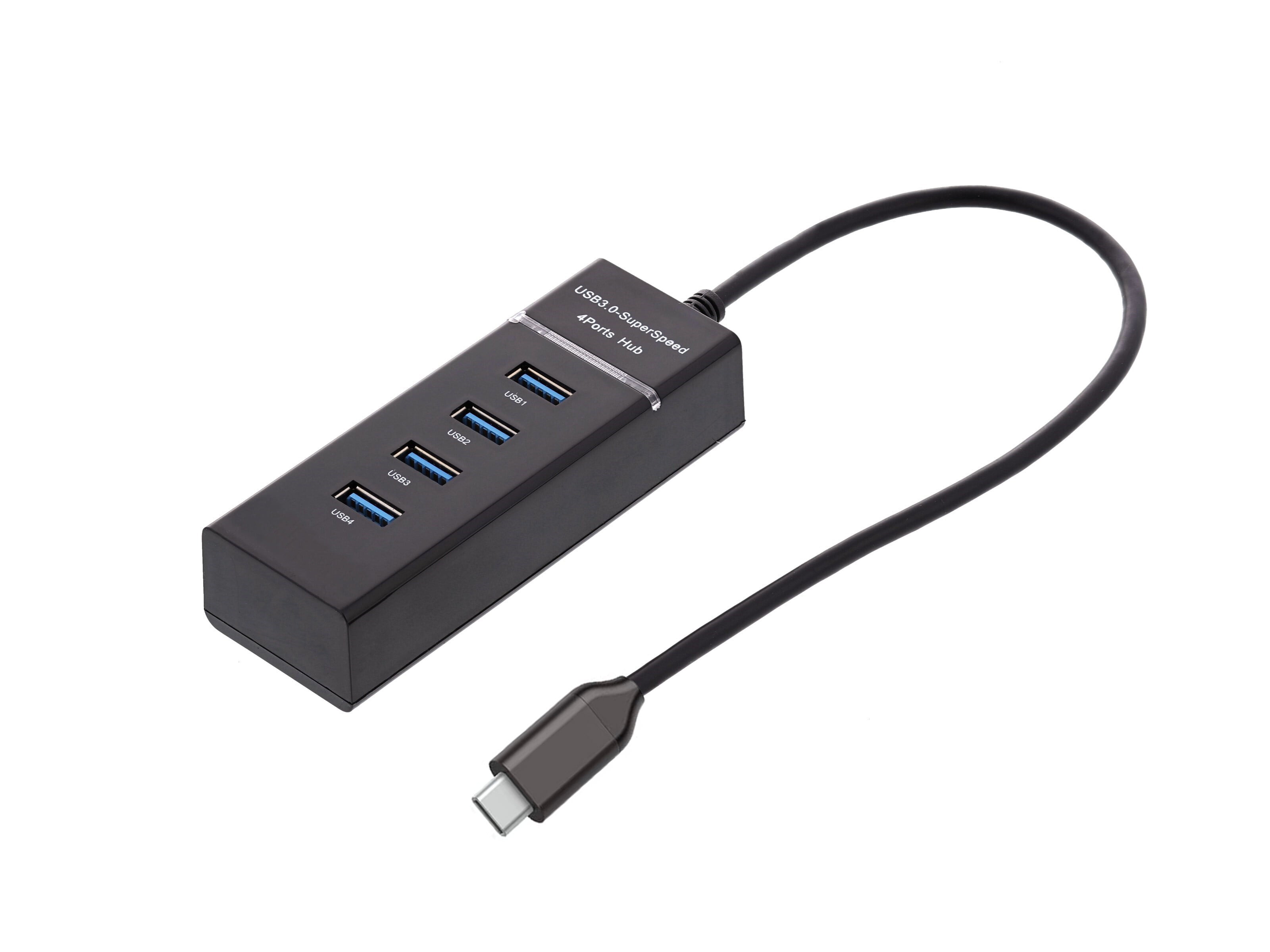 Ematic EUSB340 USB 3.1 Type-C to 4 Port USB Hub (Black) - New - Walmart.com