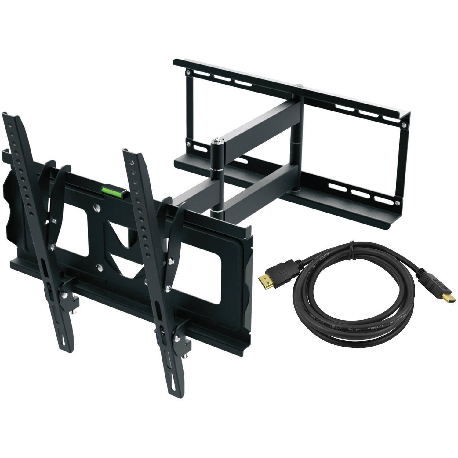 Ematic Full Motion TV Wall Mount Kit with HDMI Cable for 19" - 70 ...