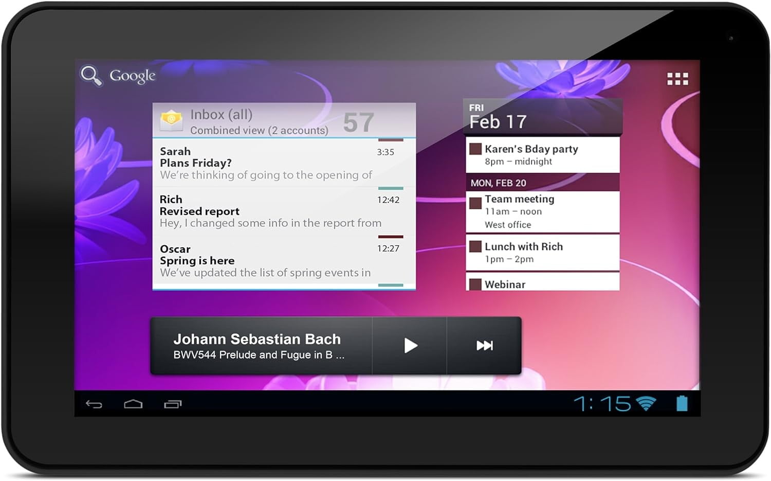 Ematic Genesis Tab EGL26BL 7-Inch Multi-Touch Tablet, WiFi, Android 4.0 Ice Cream Sandwich ...