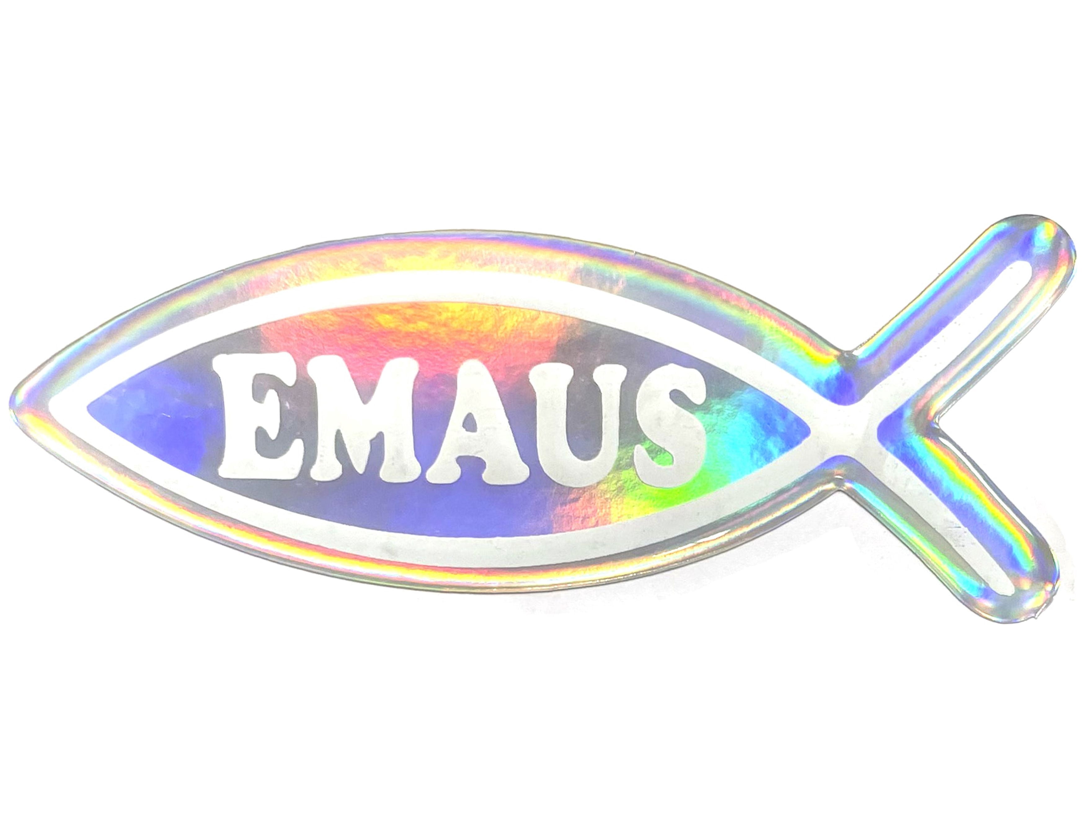 Emaus fish sticker emblem for car - Walmart.com