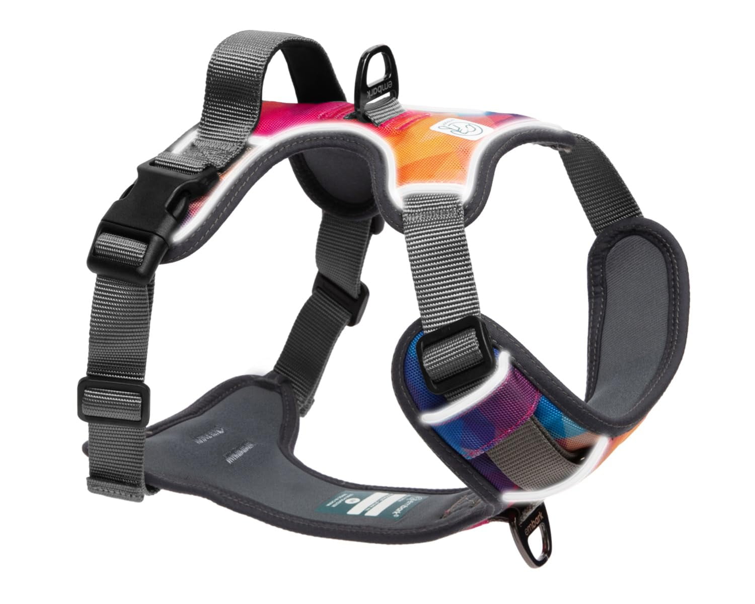 Embark Adventure Dog Harness, YYF14 Reflective Trim No Pull Harness for ...