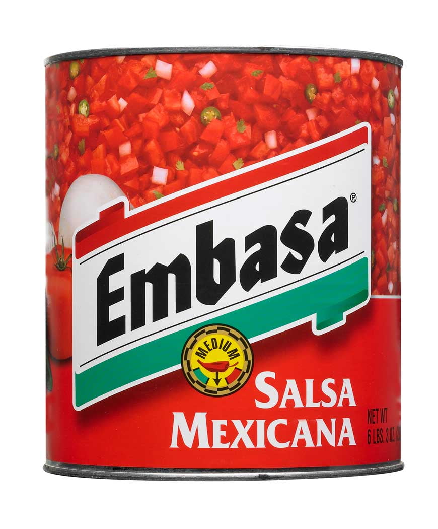 Embasa Mexican Medium Salsa Can, 10 Can -- 6 Case - Walmart.com