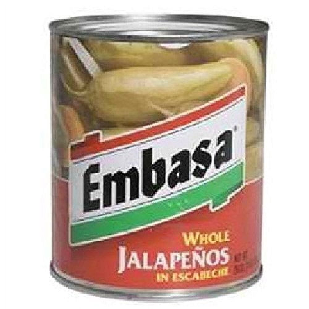 Embasa Whole Jalapenos in Escabeche 26 oz (Pack of 12) - Walmart.com