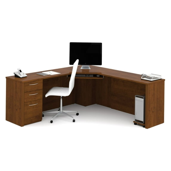 Embassy Corner Desk in Tuscany Brown - Walmart.com