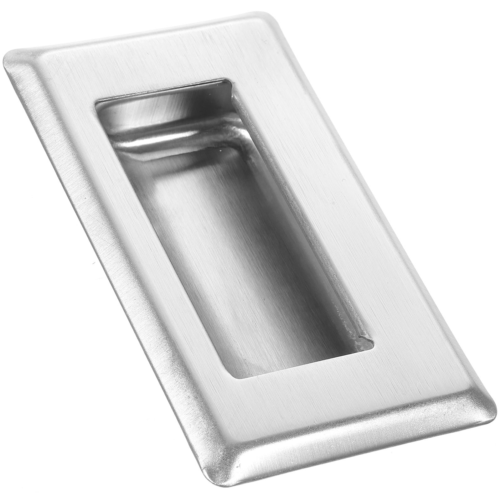 Embedded Handle Barn Door Pull Catch Drawer Pulls Handles Knob Silver ...