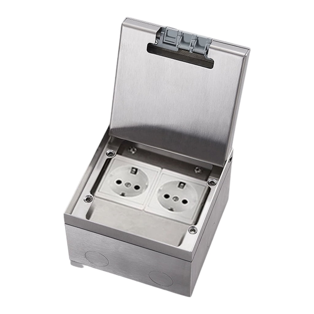 Embedded Marble Floor Socket Box Waterproof Flat Floor Concealed Socket ...