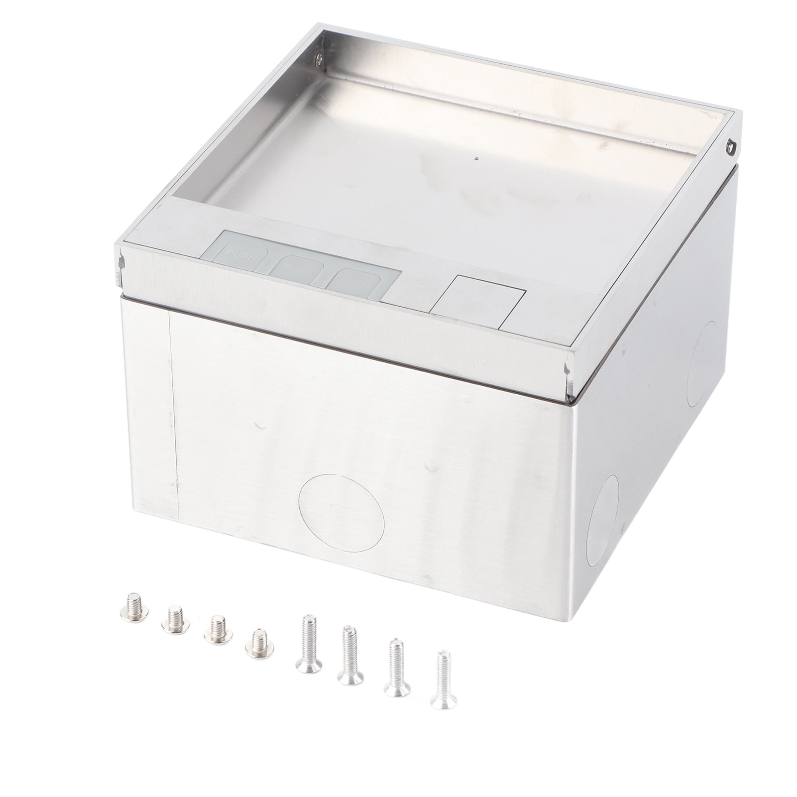 Embedded Socket Box Stainless Steel Dual Outlets Universal Desktop ...