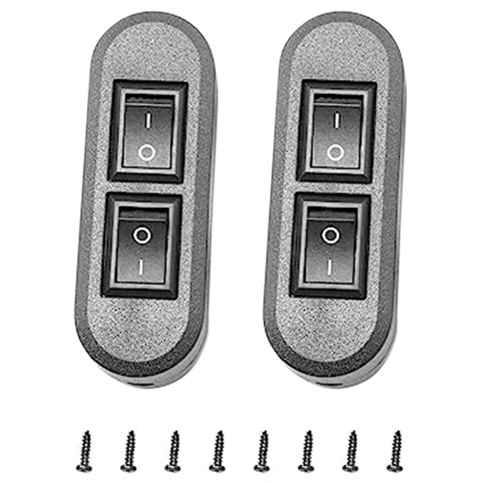 Embedded Wire Switch Black Duplex Switch Straight-Through Rocker Switch ...