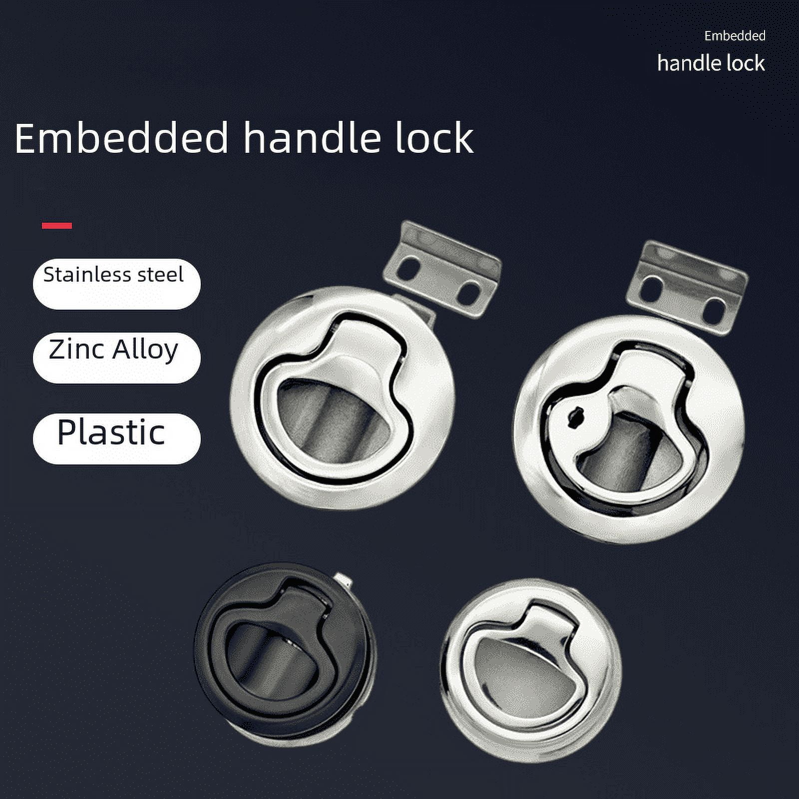 Embedded pull RV toolbox plane round lock inside and outside ...