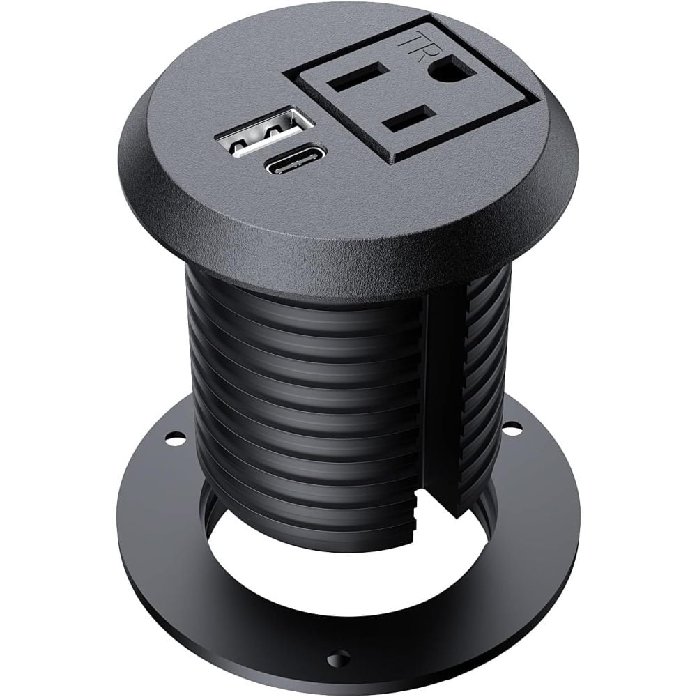 Embedded round USB American Standard power hole office furniture ...