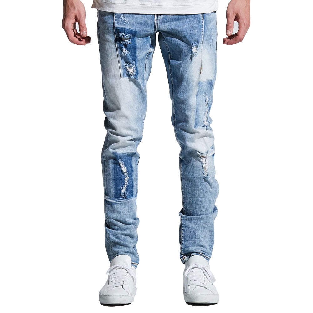 Embellish Paul Denim Jeans Light Blue Patch - Walmart.com