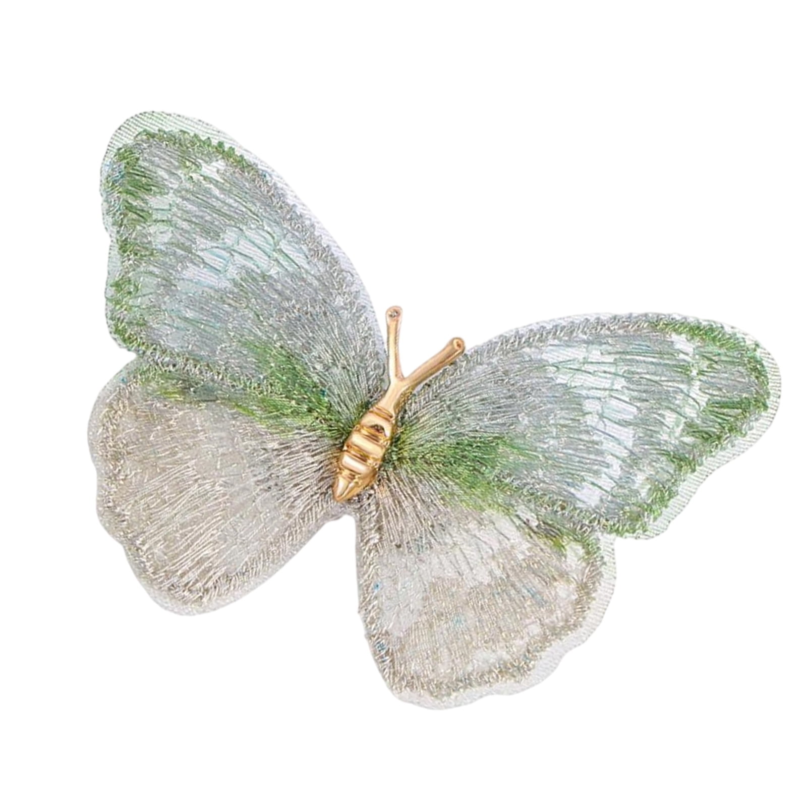 Embellished Embroidered Butterfly Jewelry Alloy Construction ...