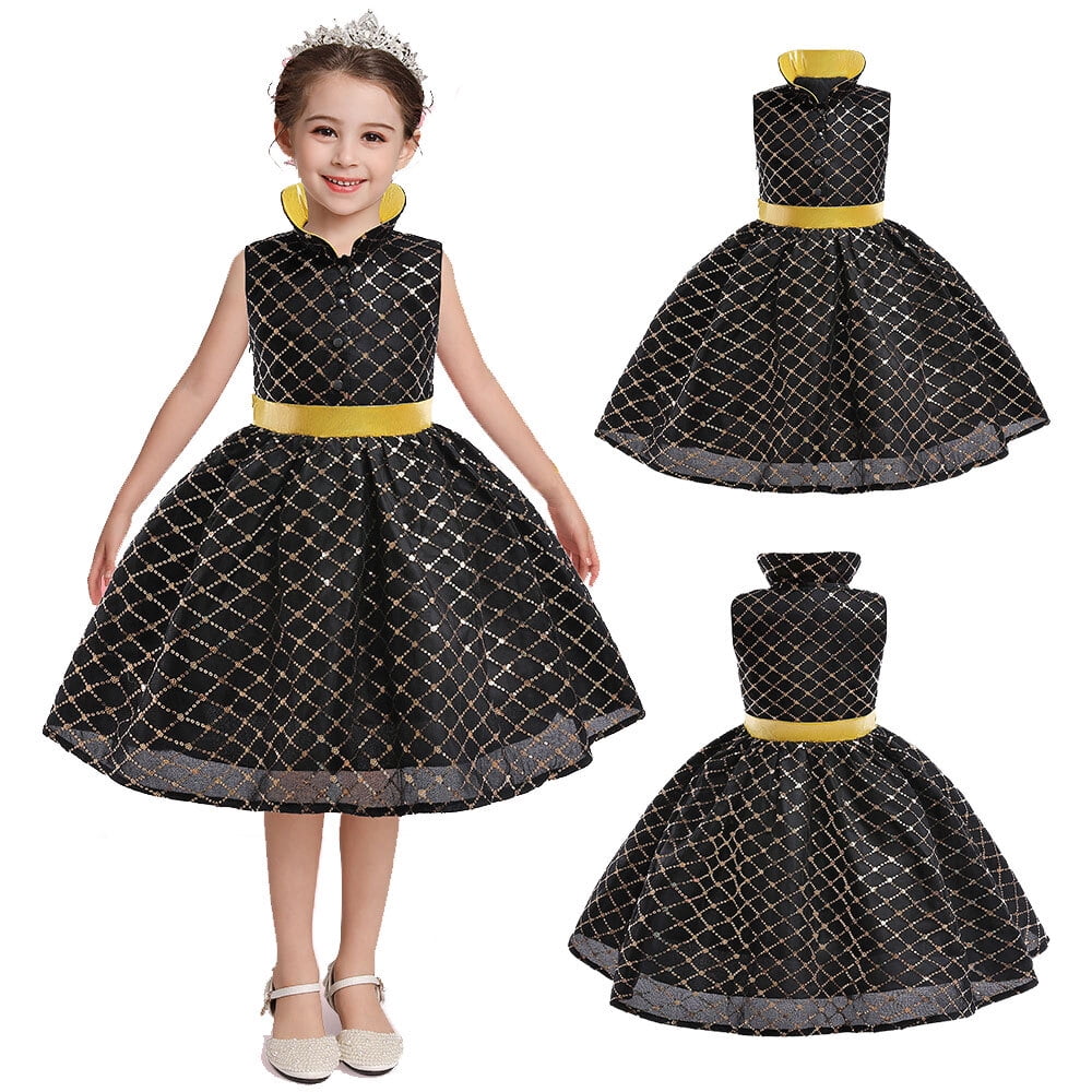 Ember Girls Costume Dress Halloween Fire Element Cosplay Dress Up, Size ...