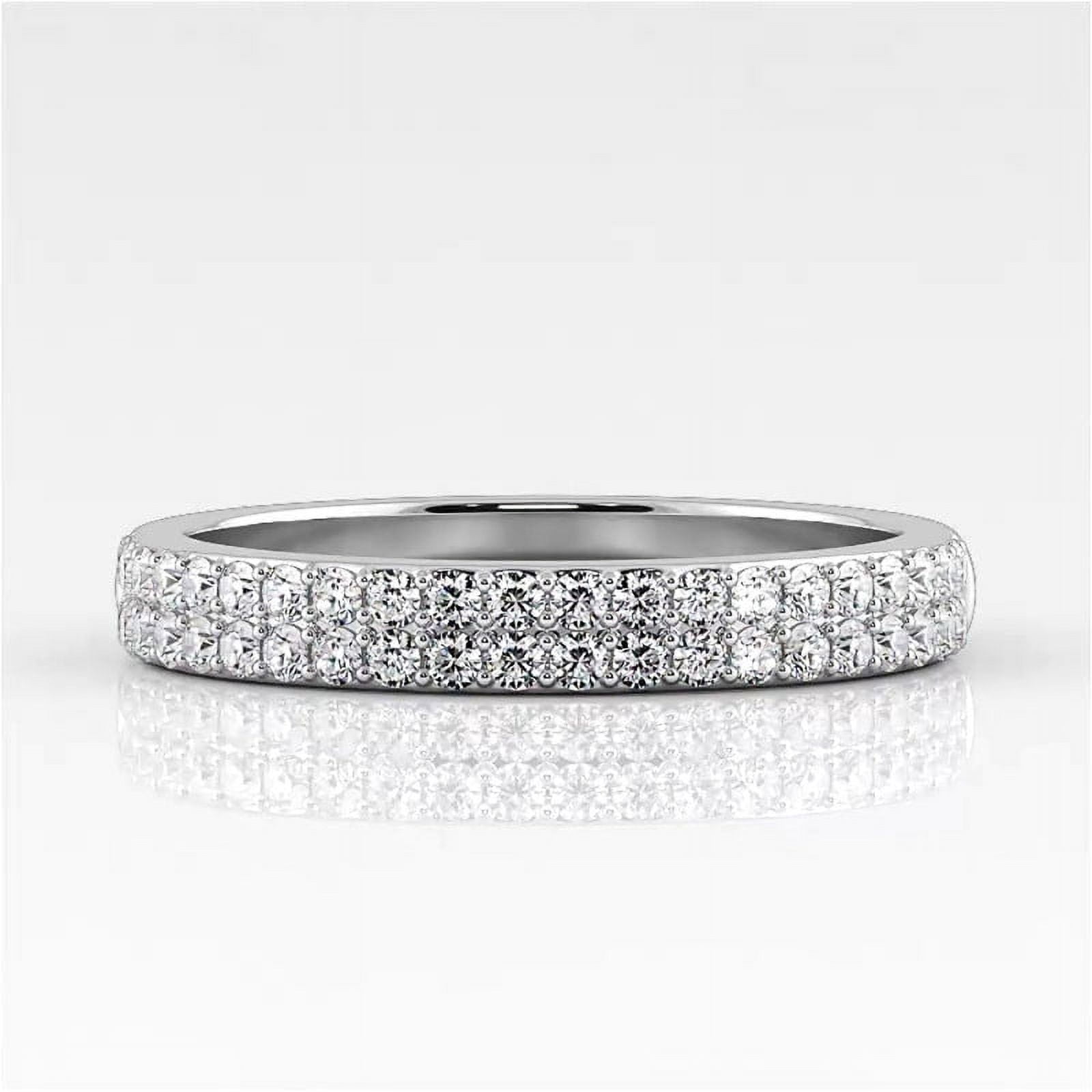 Ember Jewel 0.44 Ct Round Cut Diamond Rings for Women's - 14K White Gold Over Rings - Beautiful ...
